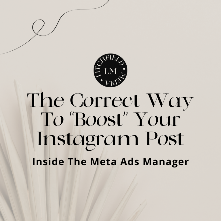 The Correct Way To "Boost" Your Instagram Post Inside The Meta Ads ...
